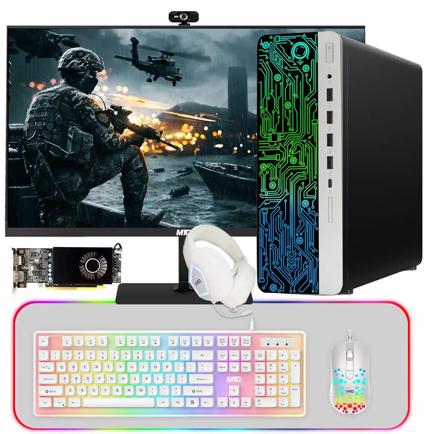 Restored HP G3 Gaming Desktop PC,Intel Core i7 6th Gen,AMD RX 550 ...