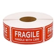Fragile Stickers - 1"x 3" Strong Adhesive Fragile Labels (Handle with ...