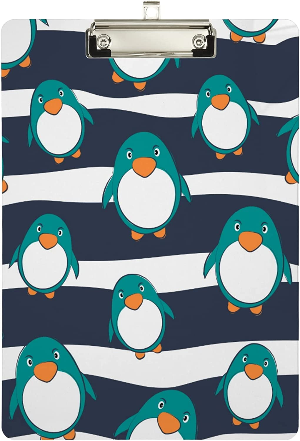 ZHANZZK Cartoon Penguin Clipboard Hardboard Wood Nursing Clip Board and ...