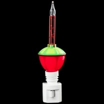 "Northlight Retro Bubble Christmas Night Light, 6.75"" Red and Green ...