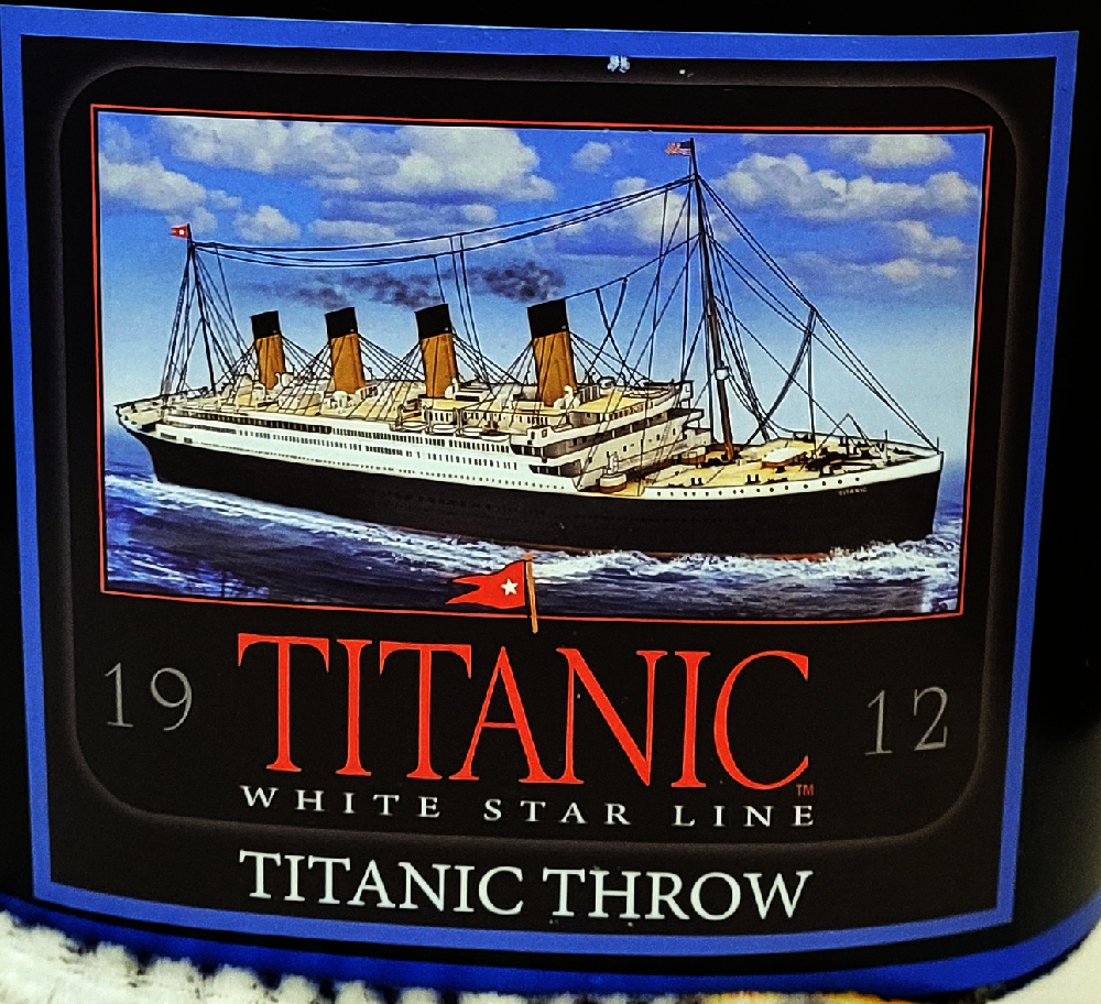 White Star Line RMS Titanic 50" x60" Coral Fleece Throw Blanket ...