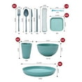OhhGo 48Pcs Wheat Straw Dinnerware Sets – Reusable Unbreakable ... OhhGo 48Pcs Wheat Straw Dinnerware Sets – Reusable Unbreakable ...