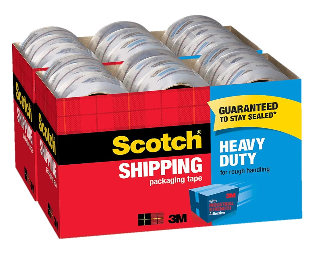 Scotch Heavy Duty Shipping And Packaging Tape 36 Count 188 X 5460 Yds Per Roll