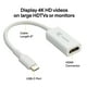 NXT Technologies NX52345 0.5' USB C/HDMI Audio/Video Adapter White ...