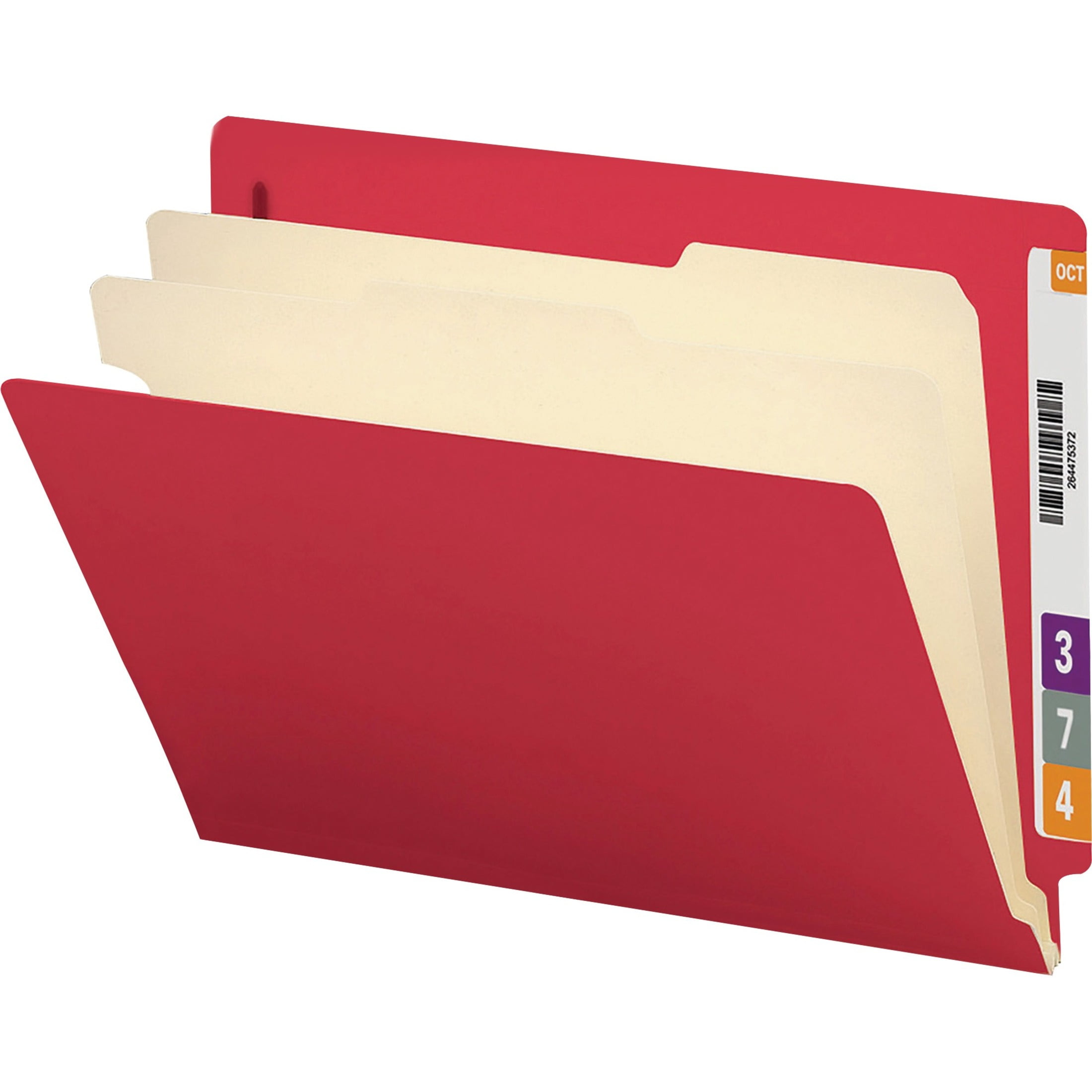 Smead, SMD26838, End Tab Classification File Folders with Reinforced ...