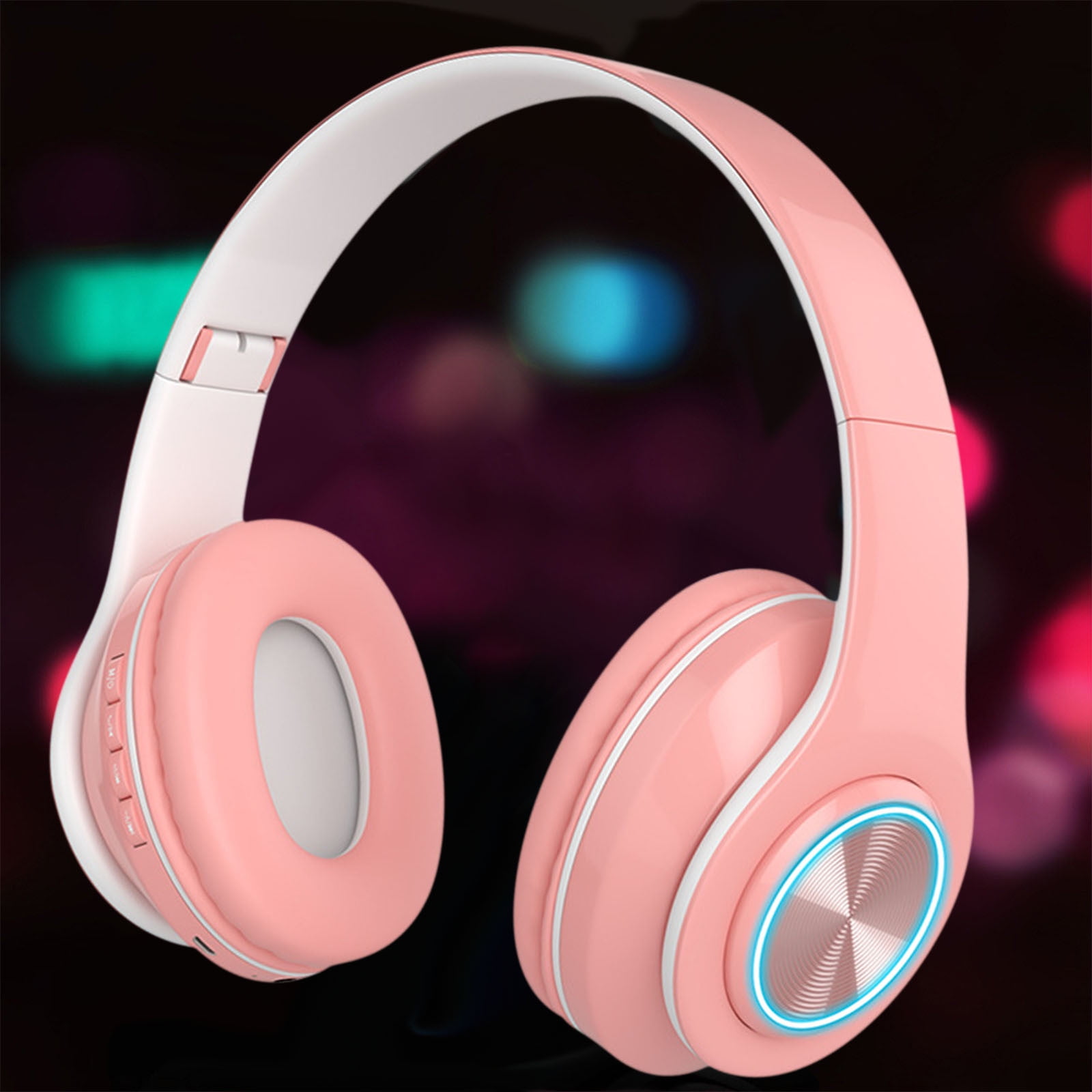 Auriculares Inalámbricos Ganfancp Plegables Luminosos Led Tarjeta ...