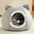 Cartoon Cat Bed Sleeping Dog Basket Tent Puppy Cave Sofa Pet Bed Small ...