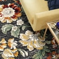 Simply Southern Cottage Franklin Floral Dark Grey Area Rug - Walmart.com