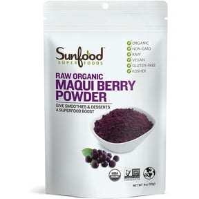 Zena Organics Super Greens Powder, Mixed Berry Flavor, 5G Fiber, 45 ...