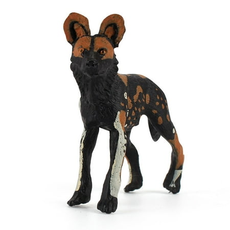 Mini Wild Dog Animals Model Toy Unique Design Simulation Animal Models ...