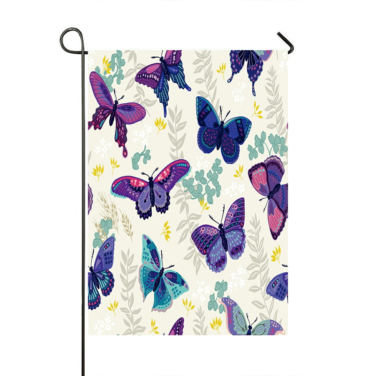 Click here for Erehome Butterfly Vintage Flower Garden Flag Outdo... prices