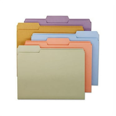 Office Depot Top Tab Color File Folders, 1/3 Cut, Letter Size, Gray ...