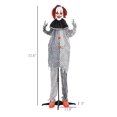 6ft Halloween Animatronic Clown - Motion Activated Sound & Light - Life ...