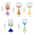 Artistic Glass Cup Decorative Glass Cup Creative Wine Cup Colorful ...