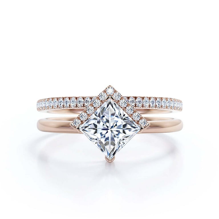 Princess Cut Rose Gold Promise Ring | ppgbbe.intranet.biologia.ufrj.br