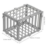 OUNONA 6 PCS Beast Fence Model Miniature Pit House Mini Cage Prop Mini ...