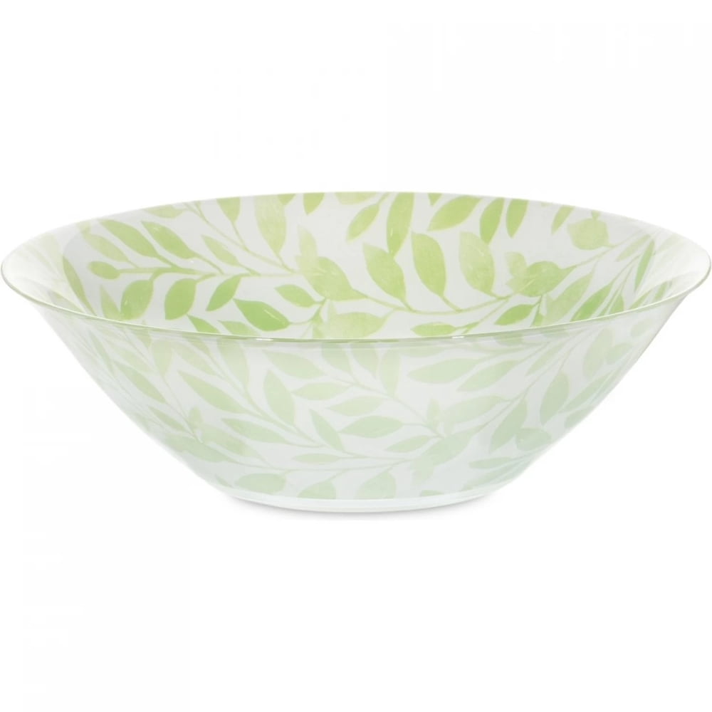 Alvis Green Glass Serving Bowl 10.63" (27 cm) Dinner Bowl for Cereal ...