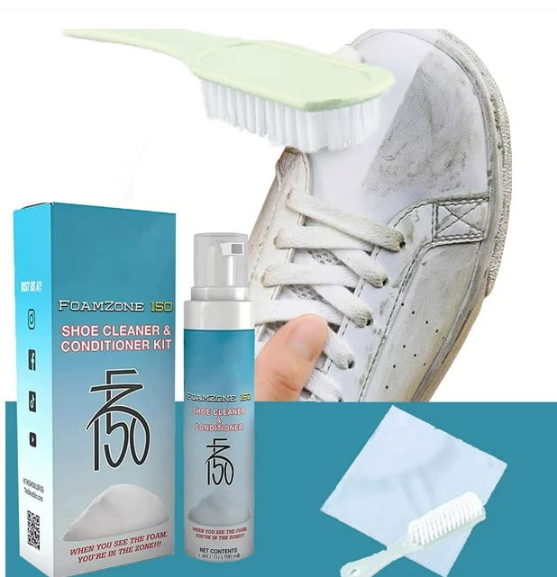 JFY Advanced Shoe Cleaning Kit ,100ml Foamzone 150 Shoe Cleaner, A Set ...