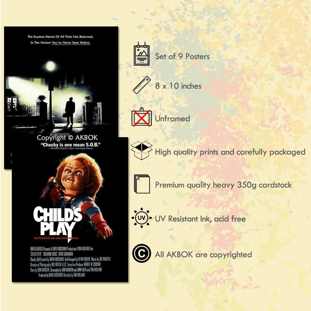 8×10 Movie Posters