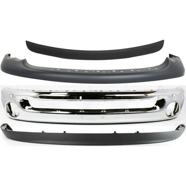 Set of 4 Bumper Face Bars Front Chrome for Ram Truck Dodge 1500 2500 ...