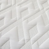 Stylish Solid Color Diamond Pattern Quilt Bedding Set with Shams ...