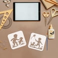 6Pcs 6 Styles Hollow Out Drawing Painting Stencils for DIY Scrapbook ...