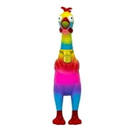 Animolds Tie-Dye Squeeze Me Rubber Chicken Toy | Screaming Rubber ...