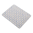 Blue Grid Absorbent Drying Mat, Quick Dry Non-Slip Pad for Bathroom ...