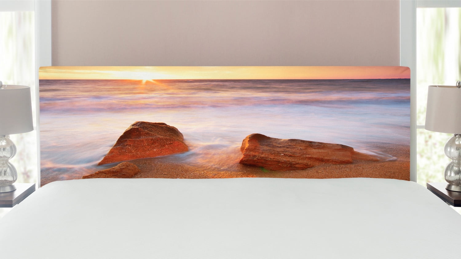 Beach Headboard, Fantasy Seascape in Exotic Hawaiian Water Sea Sky ...