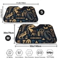 Egyptian Symbols Hieroglyphs Mascots Vintage Windshield Sunshade Sun ...