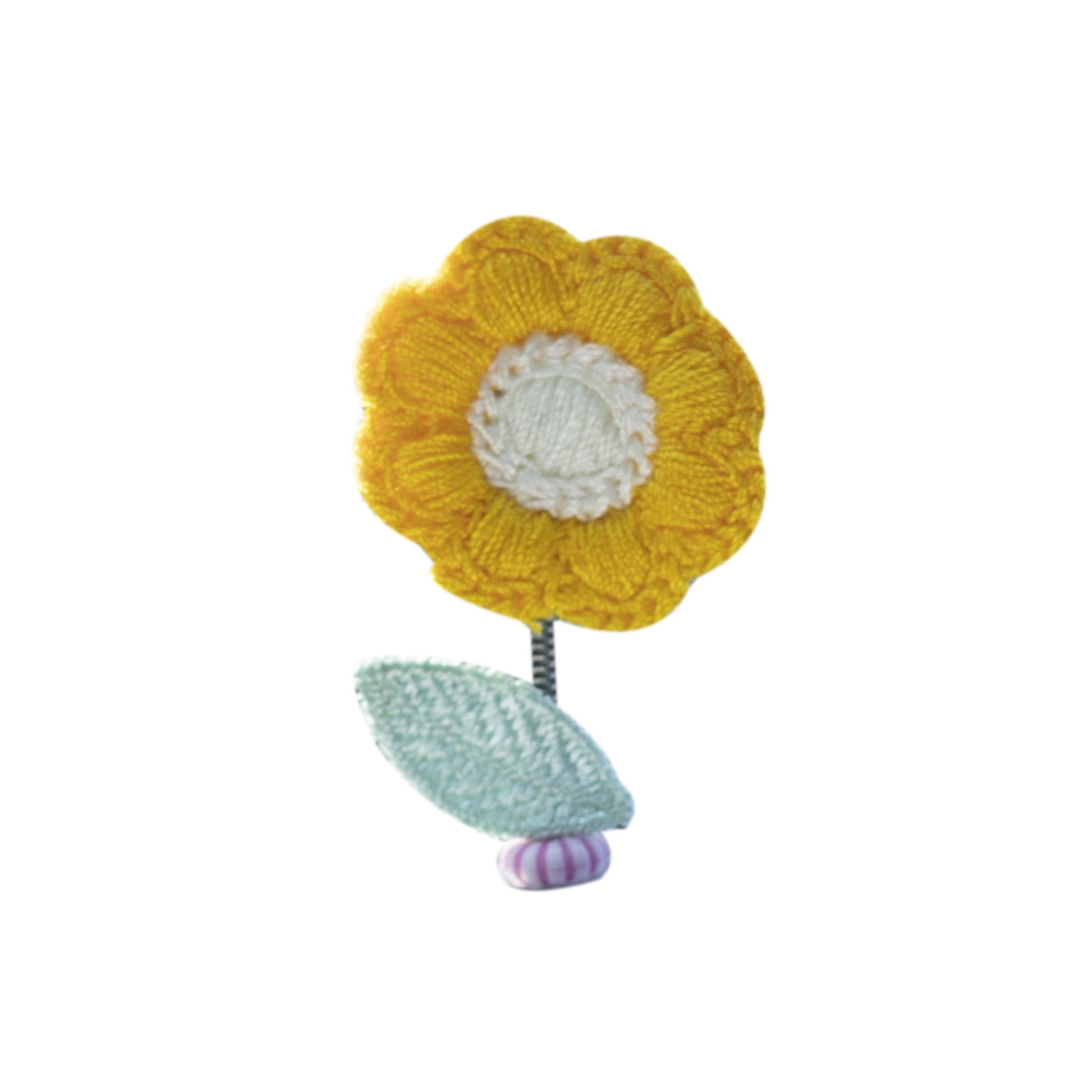 6Pcs Flower Car Accessories Dashboard Decorations Crochet Shaking ...