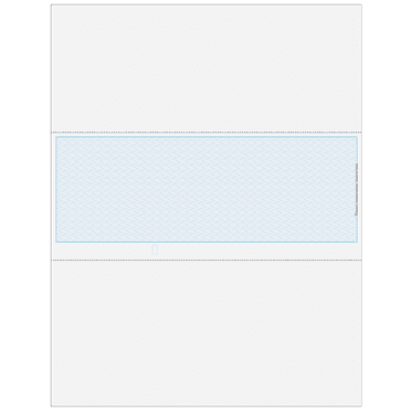 Premium Blank Bottom Business Check with Prismatic Blue/Green ...