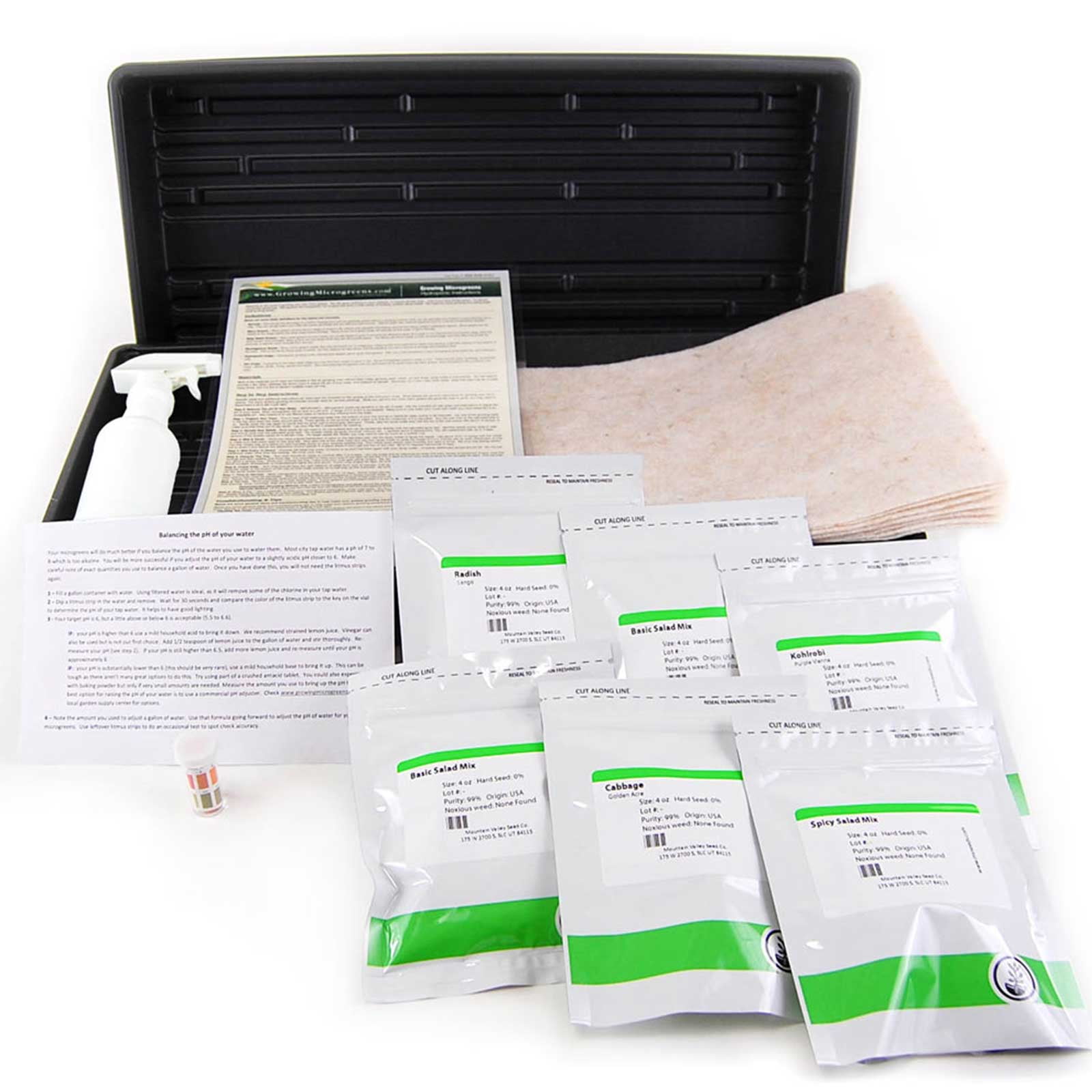 "Hydroponic Microgreens Growing Kit - Grow Micro Greens & Baby Salad ...