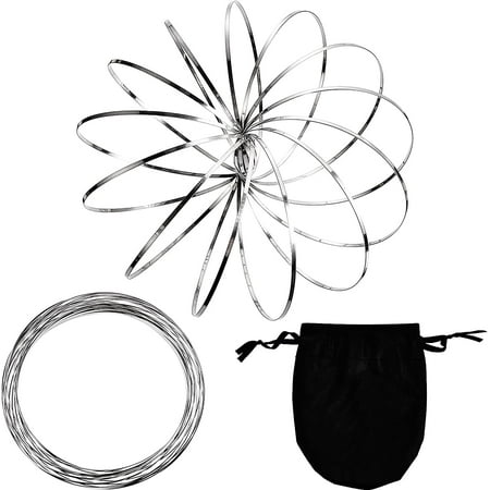 2 Pack Flow Ring Spinner Ring Arm Toy Interactive 3D Sculpture Ring for ...