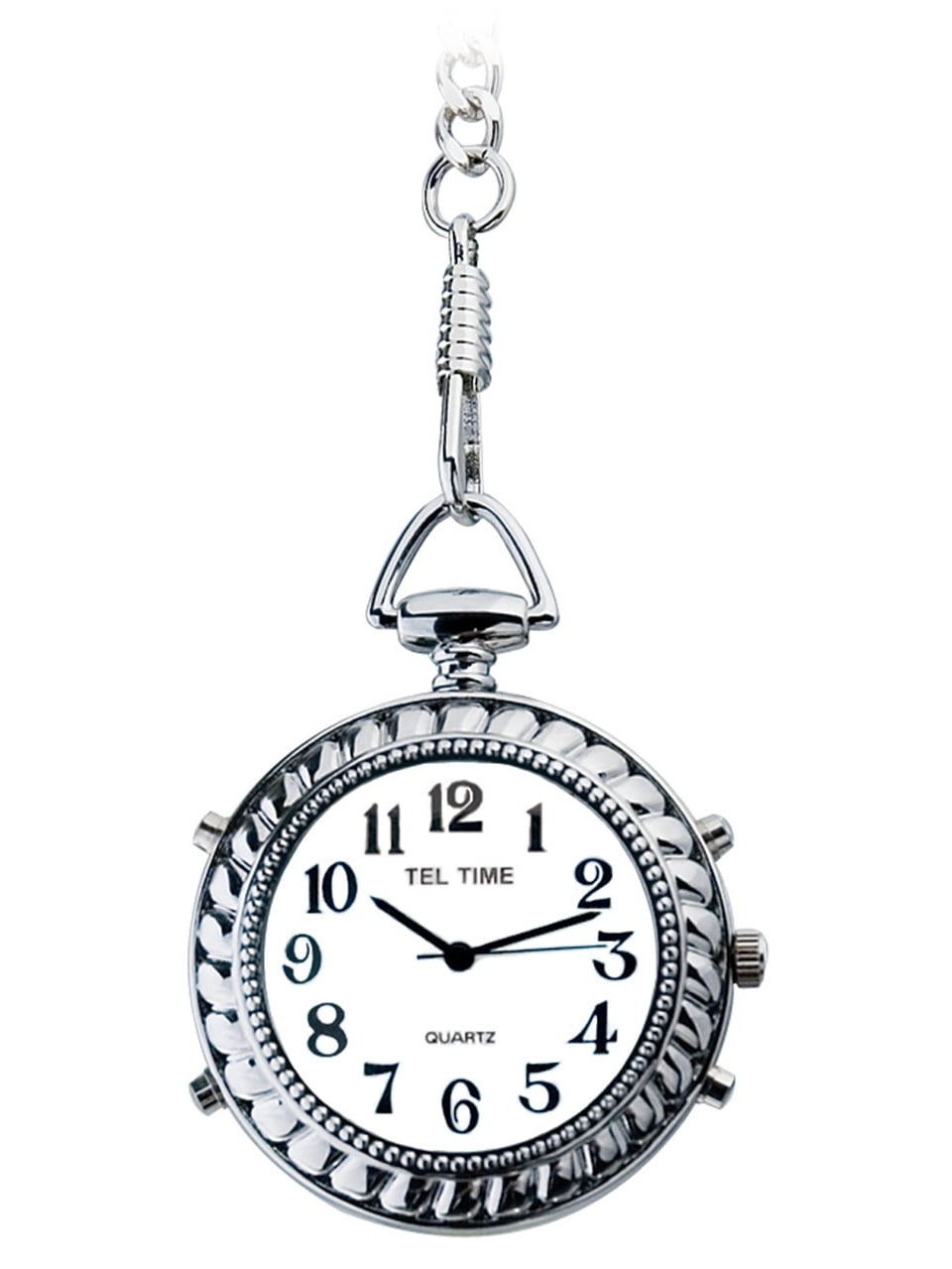 Low Vision Talking Chrome Pocket Watch - Walmart.com