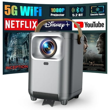 QKK Mini Projector Portable LCD Projector [stand included] Full HD ...