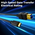 LINYAN-USB C to B 3.0 Cable 20FT, USB-C-Male to USB B-Male 3.0 Cable ...