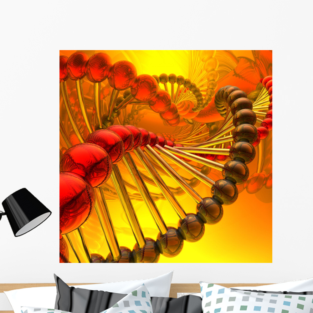 Dna Spiral Wall Mural by Wallmonkeys Peel and Stick Graphic (36 in H x ...