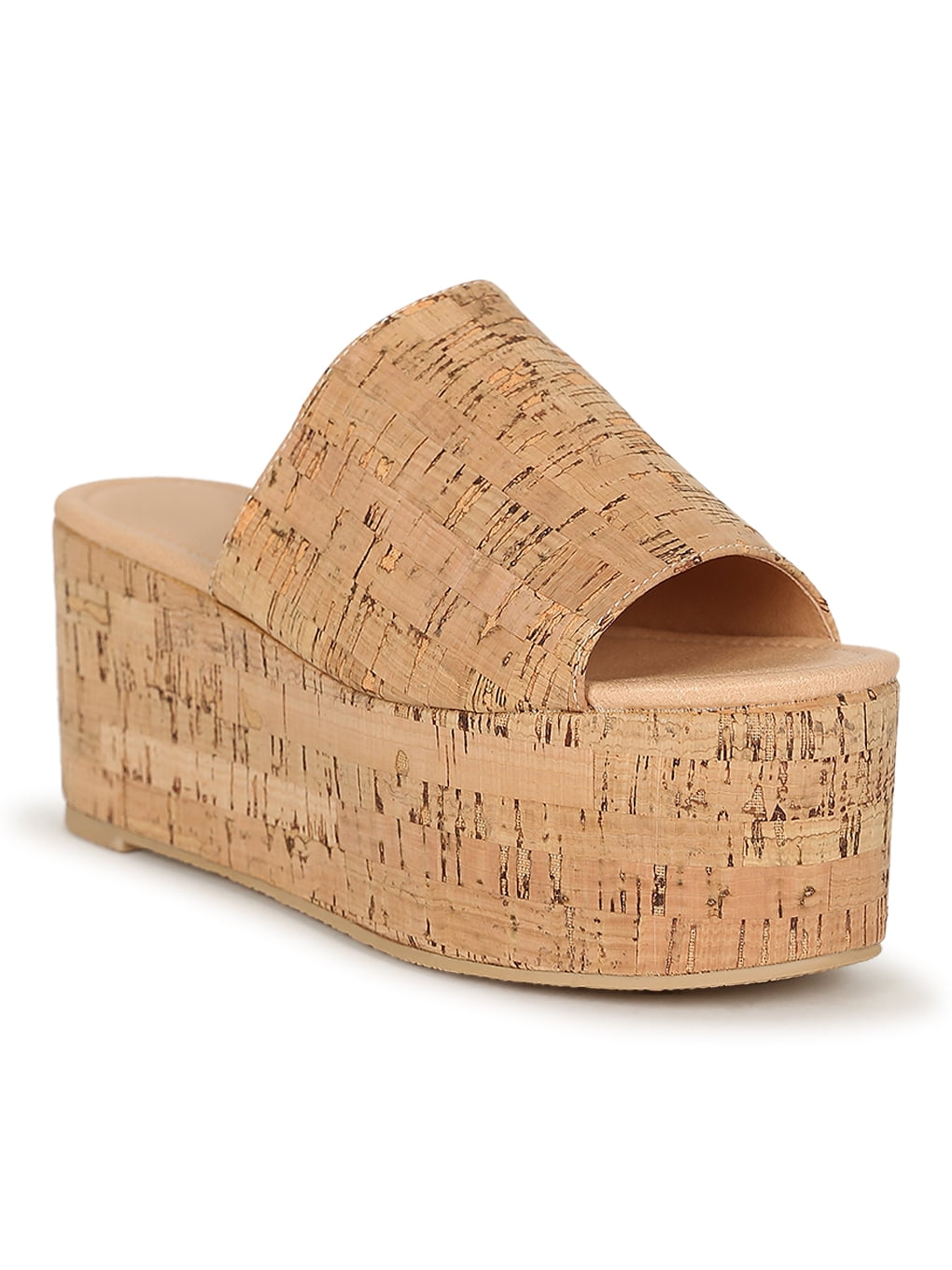 Liliana Peep Toe Platform Slide Sandal 20000 - Walmart.com