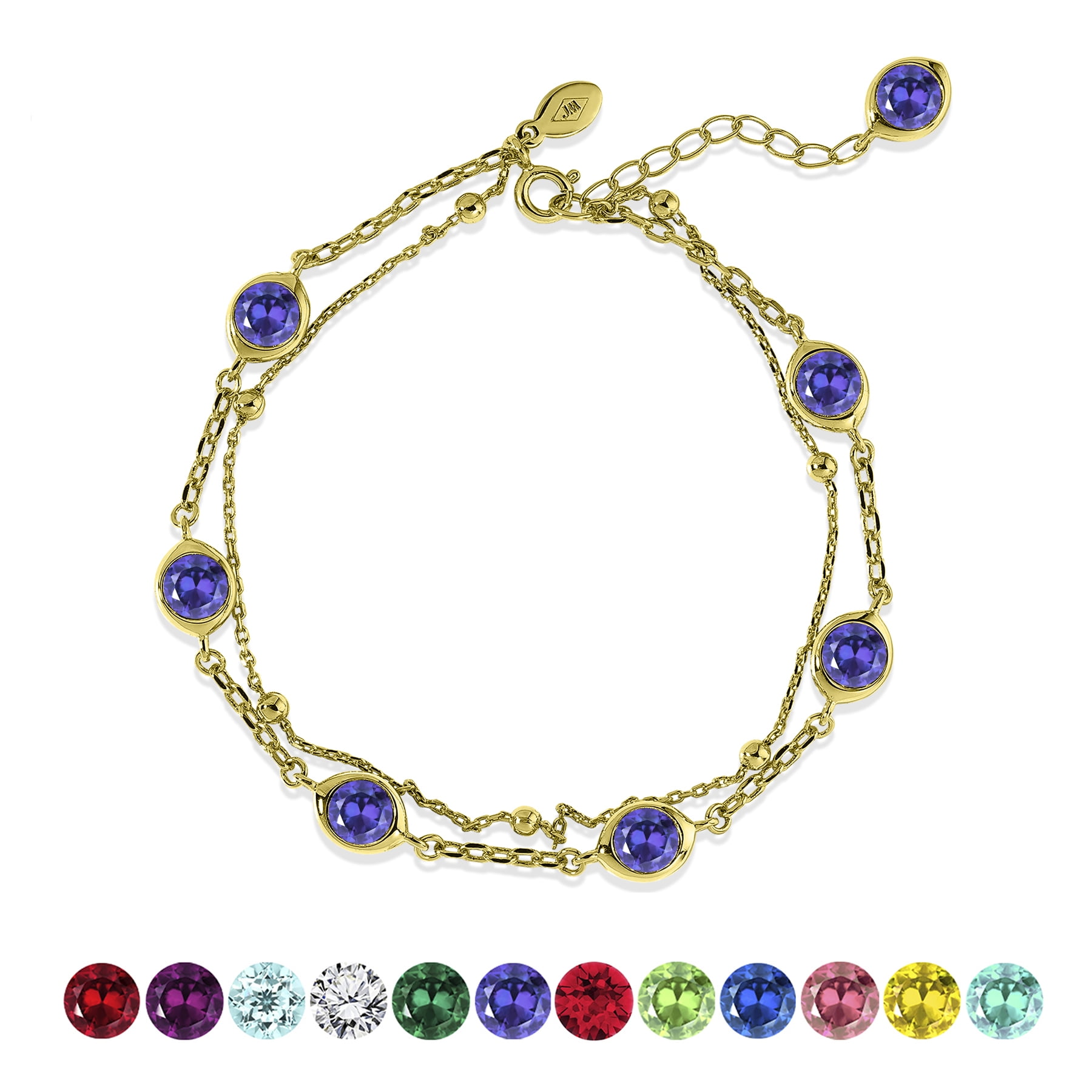 Click here for Jeenmata 3.5 Carat June Birthstone Double Layer Br... prices