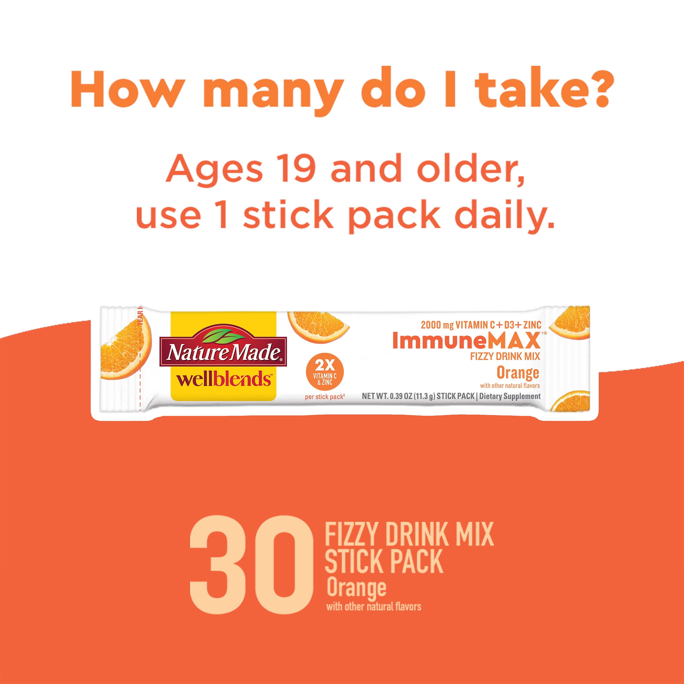 Nature Made Wellblends ImmuneMAX Fizzy Drink Mix, Immune Support ... Nature Made Wellblends ImmuneMAX Fizzy Drink Mix, Immune Support ...