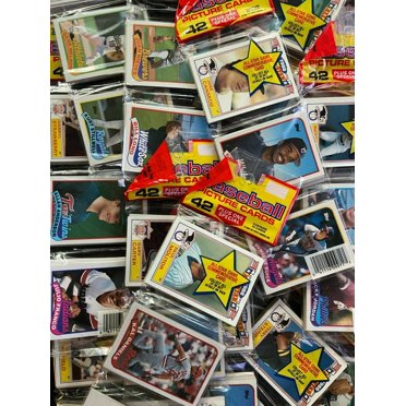 100 Vintage Football Cards in Old Sealed Wax Packs - Perfect for New ...