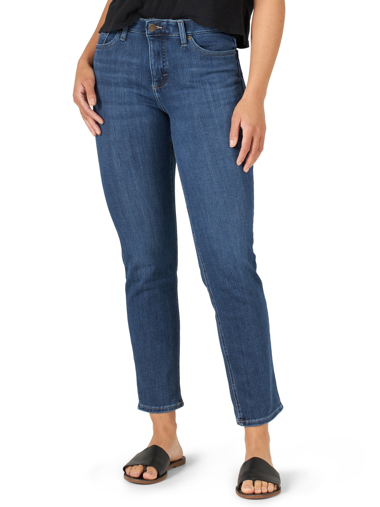 Lee Women's Ultra Lux Long Straight Jean - Walmart.com