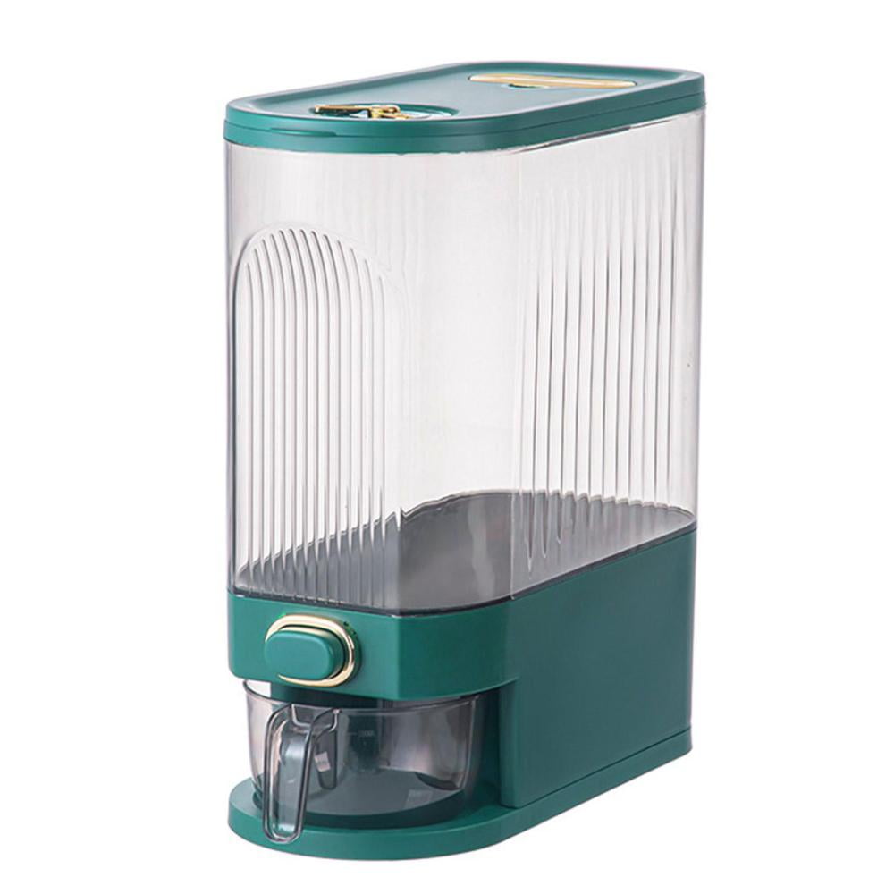 Rice Dispenser | Food Storage Container with Measuring Cup | Airtight ...