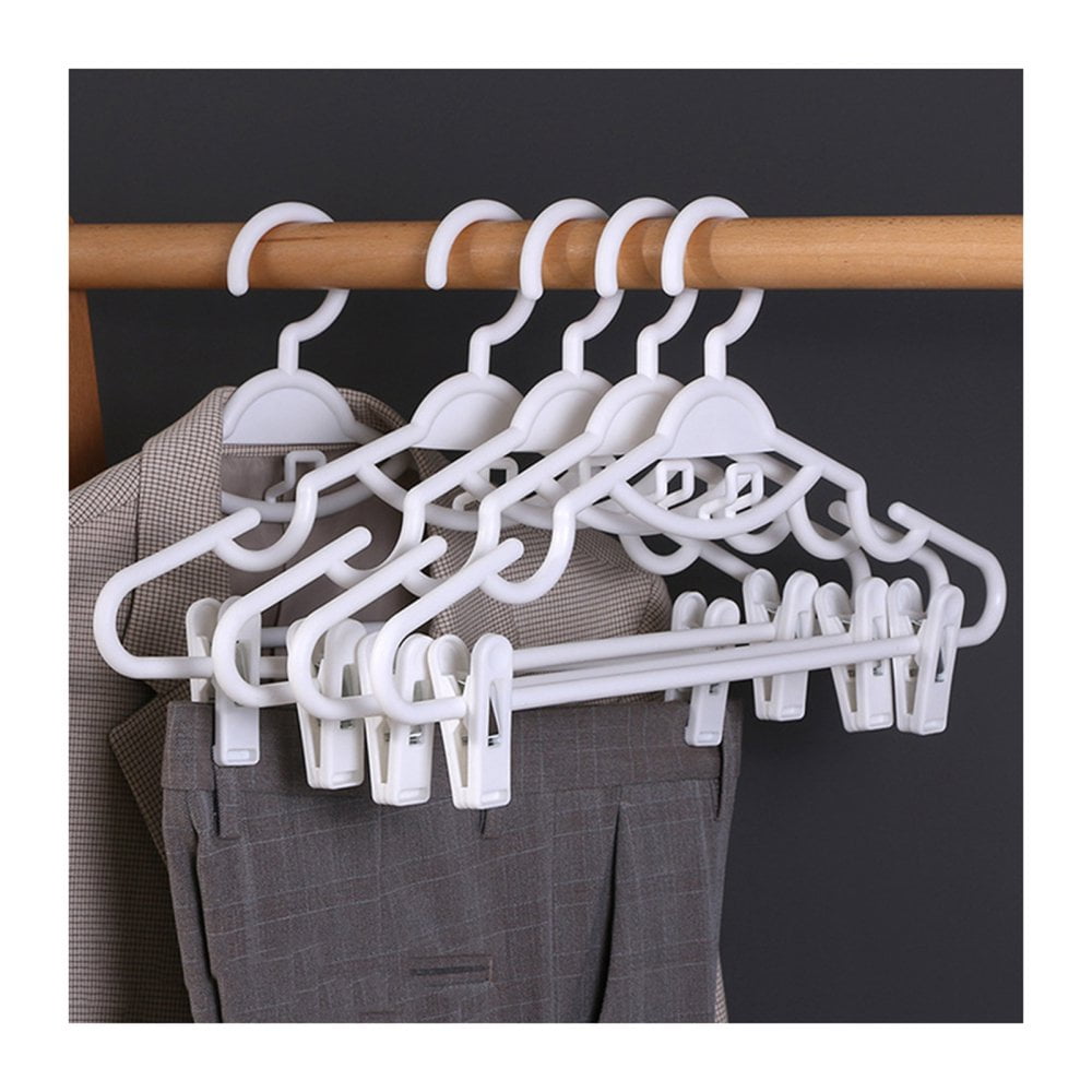 Click here for Debgfs 10pcs Clothes Hangers With Clips Plastic Sp... prices