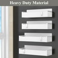 4 Pack Magnetic Spice Rack Organizer for Refrigerator and Oven, White ...