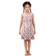 Gardient Pink Abstract Symmetrical Pattern Sleeveless Dress A-Line One ...