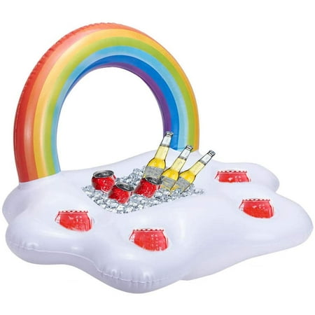 Inflatable Rainbow Drink Holder,Floating Cloud Drink Salad Bar,Fruit ...