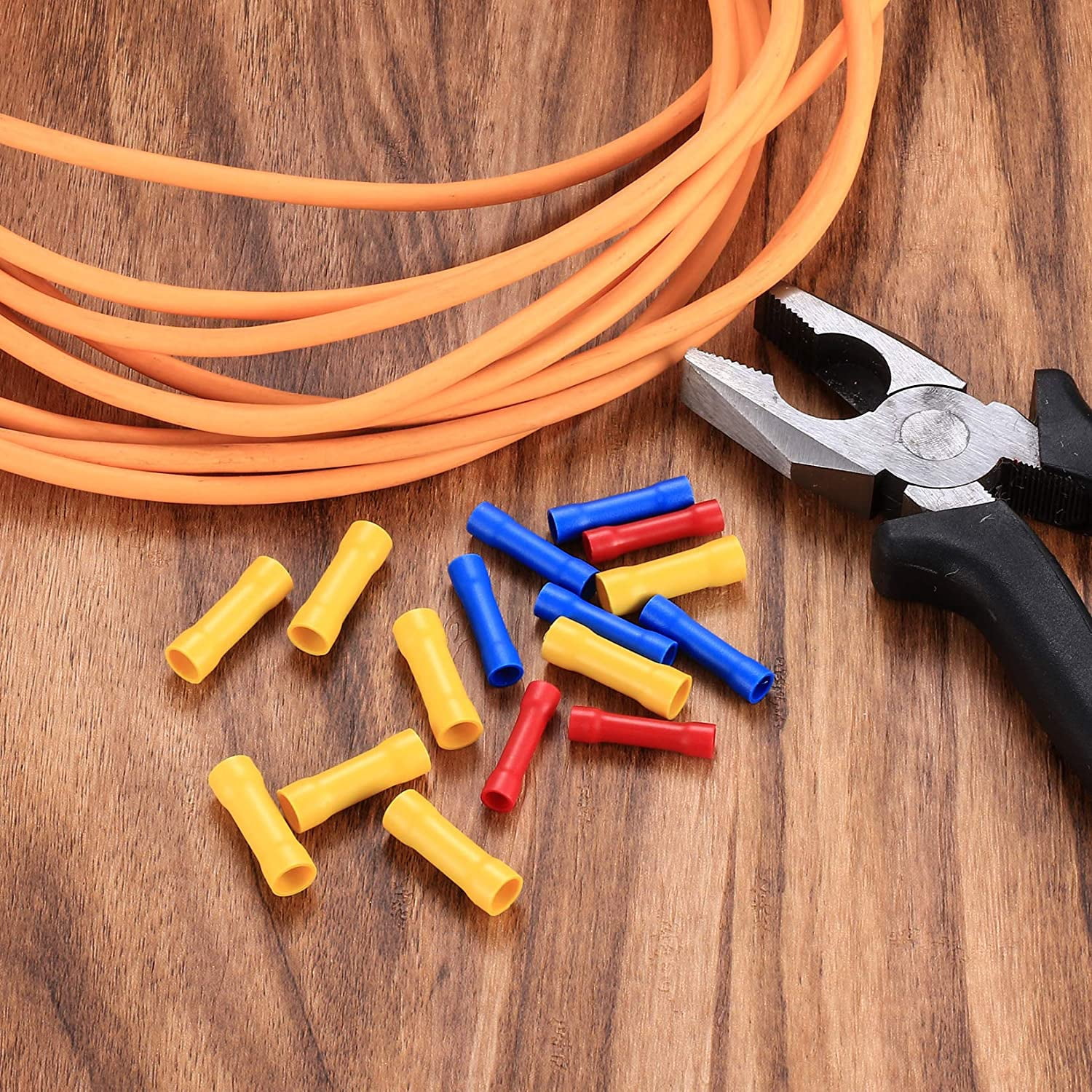 120 conectores de terminales de cable recto aislados, conectores de ...