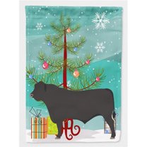 Black Angus Cow Christmas Flag Canvas House Size - Walmart.com